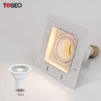 China Adjustable Trimless Square Recessed Ceiling Downlight GU5.3 125mm 12V AC220V for sale