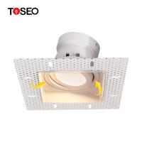 China GU5.3 125mm Anti Glare Trimless Square Recessed Spotlight Adjustable 12V AC 220V for sale