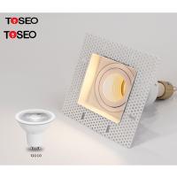 China GU5.3 125mm Anti Glare Trimless Square Recessed Spotlight Adjustable 12V AC 220V for sale