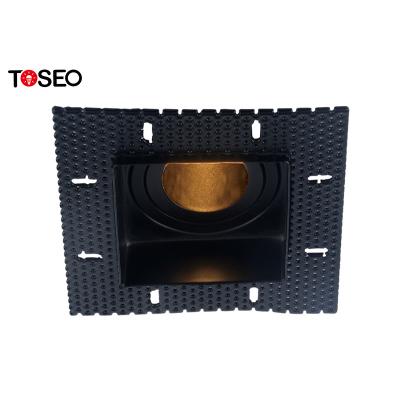 China GU5.3 125mm Anti Glare Trimless Square Recessed Spotlight Adjustable 12V AC 220V for sale