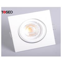 China Square White Ceiling Recessed Spotlights Gu10 Downlight Adjustable 95x95mm 12V-220V for sale