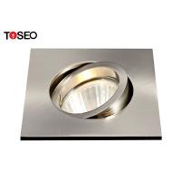 China Adjustable Square Ceiling Spotlights Recessed Gu10 Downlight Fixtures for sale