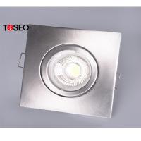 China Adjustable Square Ceiling Spotlights Recessed Gu10 Downlight Fixtures for sale