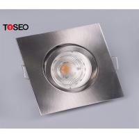 China Adjustable Square Ceiling Spotlights Recessed Gu10 Downlight Fixtures for sale