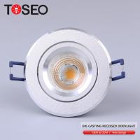 China 79mm Pure Aluminium Recessed Ceiling Downlight 3W 5W 6W 7W GU5.3 GU10 for sale