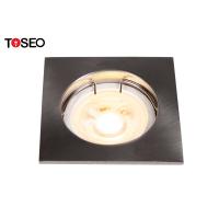 China Fixed Die Casting Aluminum Square LED Recessed Downlight 75mm Cutout 12V 220V for sale
