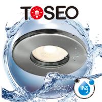 China Round White Bathroom Spotlights IP65 Waterproof Recessed LED Downlight for sale