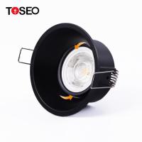 China 85mm Cut Out Anti Glare LED Downlight Deep Cup Black Die Cast Aluminum 12V 220V for sale