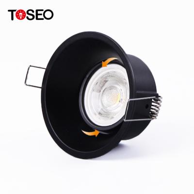 China 85mm Cut Out Anti Glare LED Downlight Deep Cup Black Die Cast Aluminum 12V 220V for sale