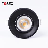 China 85mm Cut Out Anti Glare LED Downlight Deep Cup Black Die Cast Aluminum 12V 220V for sale