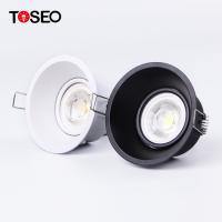 China 85mm Cut Out Anti Glare LED Downlight Deep Cup Black Die Cast Aluminum 12V 220V for sale