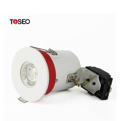 China White Recessed Fire Rated Downlight GU10 Die Cast Aluminum 220V 75mm Cutout for sale