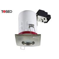 China Die-Cast Aluminum Recessed LED Fire Rated Downlight GU10 220V 75mm Cutout White for sale