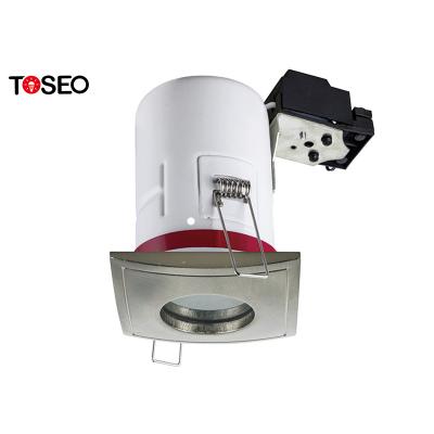 China Die-Cast Aluminum Recessed LED Fire Rated Downlight GU10 220V 75mm Cutout White for sale