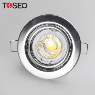China Adjustable Round Recessed LED Downlight GU10 95mm 220-240V for Bedroom for sale