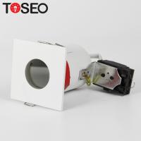 China Corridor GU10 LED Downlight Fire Protection 7W White Square Recessed Spotlight 83x83mm for sale