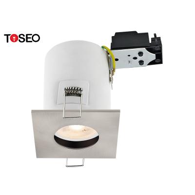 China Corridor GU10 LED Downlight Fire Protection 7W White Square Recessed Spotlight 83x83mm for sale