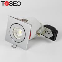 China White Recessed Fire Rated Downlight GU10 Die Cast Aluminum 220V 75mm Cutout for sale