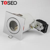 China White Recessed Fire Rated Downlight GU10 Die Cast Aluminum 220V 75mm Cutout for sale