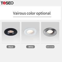 China Round 70mm Cutout Recessed LED Downlight IP65 Waterproof Die Cast Aluminum 12V 220V for sale