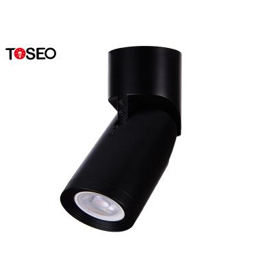China Black Surface Mounted Downlight Adjustable 90 Degree 10W Bathroom Ceiling Spotlights for sale