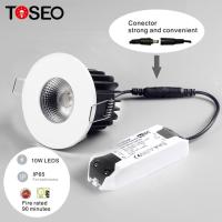 China 10W IP65 Fire Rated LED Downlight AC 220V Cool White for Bathroom for sale