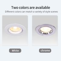 China Recessed LED Downlight 68mm Cutout GU10 Adjustable Die Cast Aluminum 50000 Hours for sale