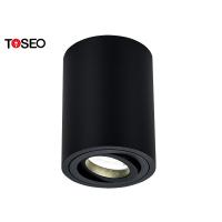 China Black Surface Mounted Ceiling Downlight 85mm GU10 220-240V Adjustable for Showroom for sale