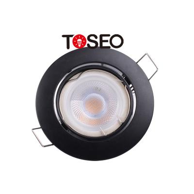 China Die Cast Aluminum GU10 Recessed Downlight 84mm Diameter 75mm Cutout Adjustable Round for sale