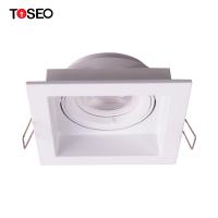 China Square Recessed LED Downlight 100mm 50W GU10 Adjustable Ceiling Light for sale