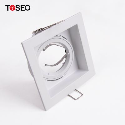China Square Recessed LED Downlight 100mm 50W GU10 Adjustable Ceiling Light for sale