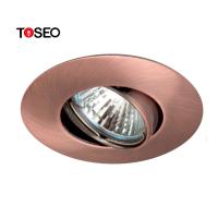 China Golden Die-Cast Aluminum Recessed LED Downlight 75mm Cut Out 12V 220V for sale
