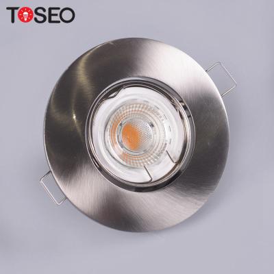 China Golden Die-Cast Aluminum Recessed LED Downlight 75mm Cut Out 12V 220V for sale