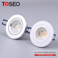 China Recessed Anti Glare Downlight 80mm Cutout Die Cast Aluminum GU10 MR16 12V 220V for sale