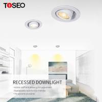China Die Cast Aluminum Recessed Anti Glare Downlight 85mm Cutout GU10 GU5.3 for sale