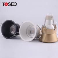 China GU5.3 Round Black Adjustable LED Downlight Anti Glare IP 20 for sale