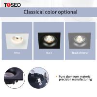 China GU10 Recessed Black Adjustable LED Downlight Anti Glare IP 20 for sale
