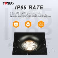China GU10 Recessed Black Adjustable LED Downlight Anti Glare IP 20 for sale