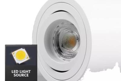 China Die-cast Aluminum LED COB Surface Mounted Ceiling Light 85mm 12V AC220V Adjustable Downlight for sale