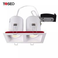 China Fire Rated Recessed LED Downlight GU10 12V 220V Die Cast Aluminum 185x100mm Hotel Ceiling Spotlight for sale