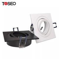 China Office Downlight Square Recessed White Die-cast Aluminium Adjustable Gu10 for sale