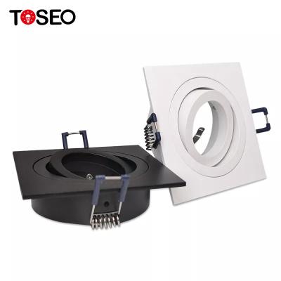 China Office Downlight Square Recessed White Die-cast Aluminium Adjustable Gu10 for sale