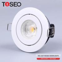 China Custom Die Cast Aluminum Recessed Downlight GU10 5W 90mm Diameter for Showroom for sale
