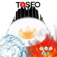 China Indoor Led Ceiling Recessed Fire Rated Downlights Dimmable Circuitry Design for sale