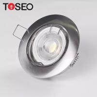 China Gold Round 84mm 7W Adjustable LED Recessed Downlight Die-cast Aluminum GU10 12V for sale