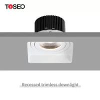 China 10W 125mm Trimless Anti Glare LED Downlight 220V-240V 6000K Spot Light for sale