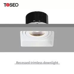 China 10W 125mm Trimless Anti Glare LED Downlight 220V-240V 6000K Spot Light for sale