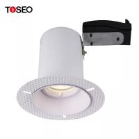 China Custom GU10 Fire Rated Anti Glare Trimless Downlight 85mm Cutout 220V-240V for sale