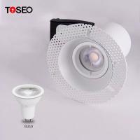 China Custom GU10 Fire Rated Anti Glare Trimless Downlight 85mm Cutout 220V-240V for sale