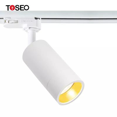 China Pure Aluminium Adjustable Magnetic track Lights Gu10 Front Replace Bulb Track Light Fixture for sale